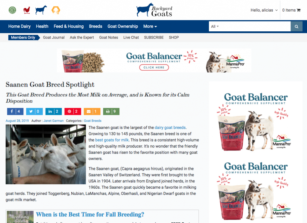 Other opportunities - Goat Journal